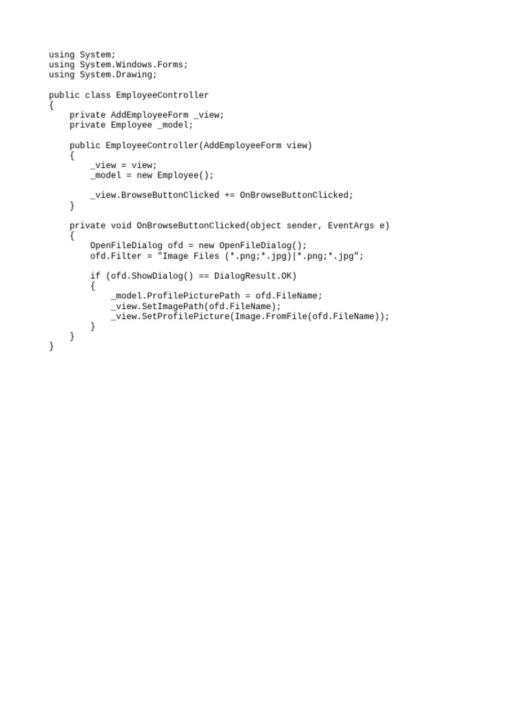 Employee Controller | PDF