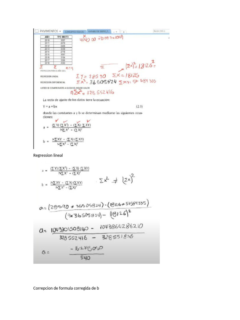 Regression Lineal y Regresion Exponencial | PDF