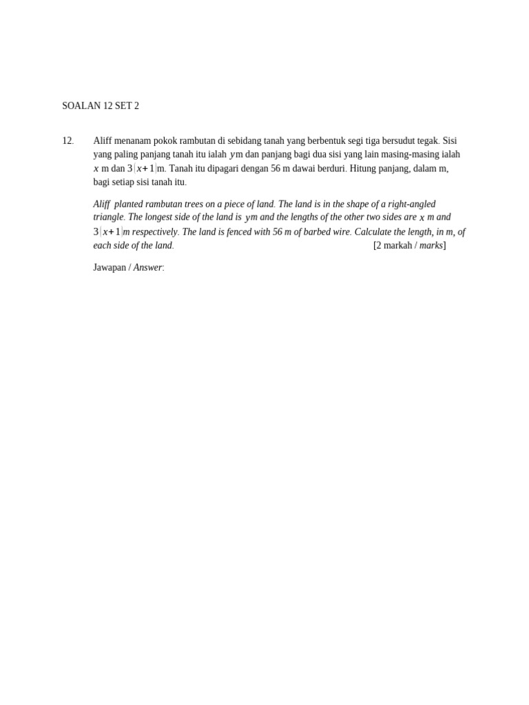 Soalan 12 Set 2 | PDF