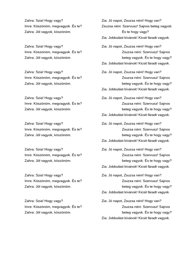 Hogy Vagy | PDF