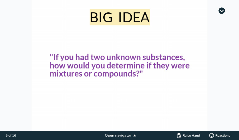 Nearpod - Mixture and Compound | PDF