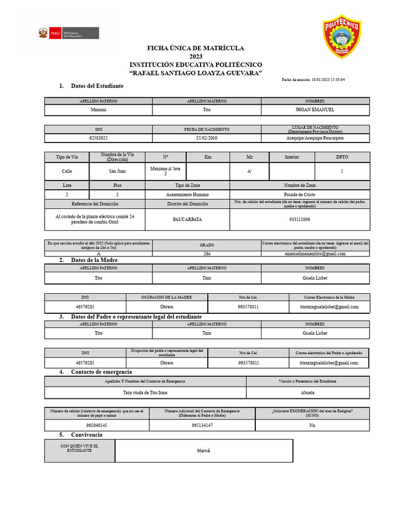 Mamani Tito, Jhoan Emanuel | PDF