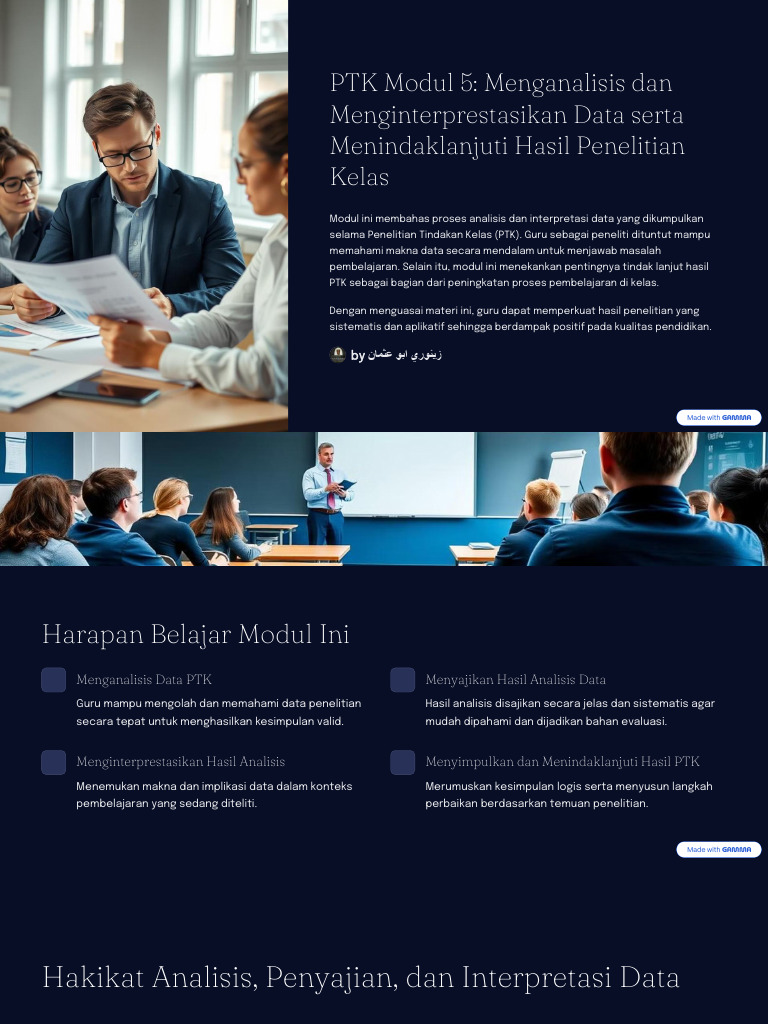 Analisis dan Interpretasi Data PTK | PDF