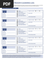 Toilet Log Sheet | PDF