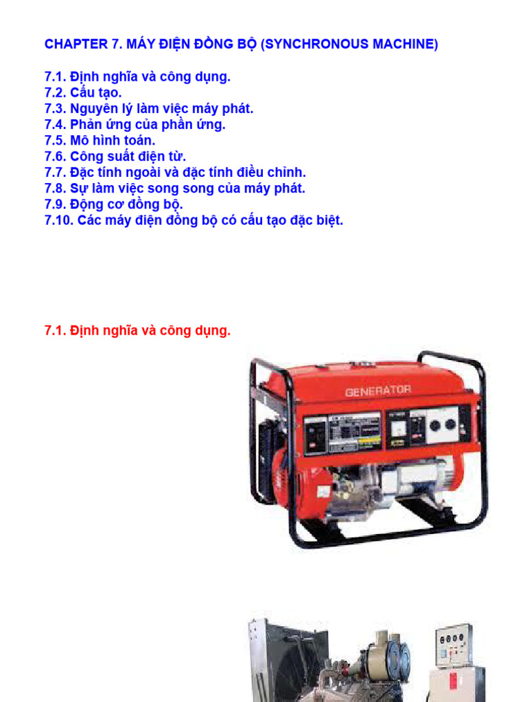 Cn128 - Chapter 7. Synchronous Machine | PDF