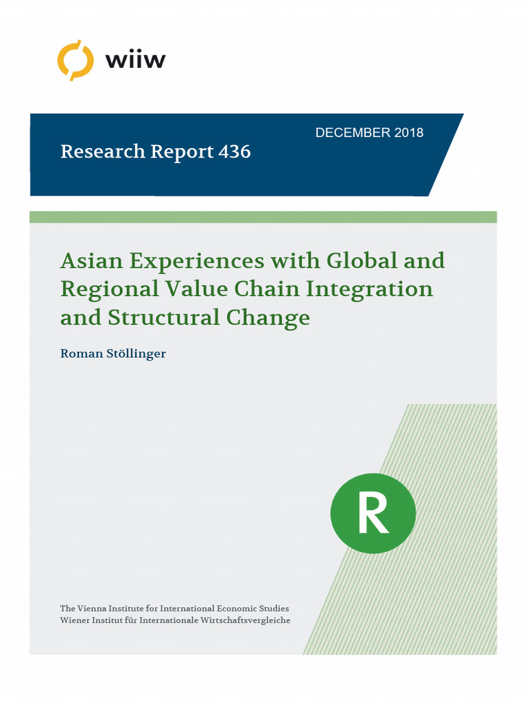 Asian Experiences With Global and Regional Value Chain Integration and Structural Change | PDF ...