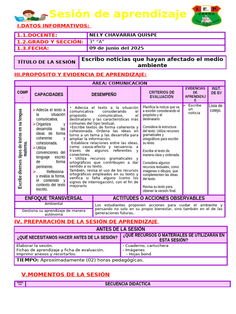 Noticias Ambientales para Niños | PDF | Aprendizaje | Comunicación humana