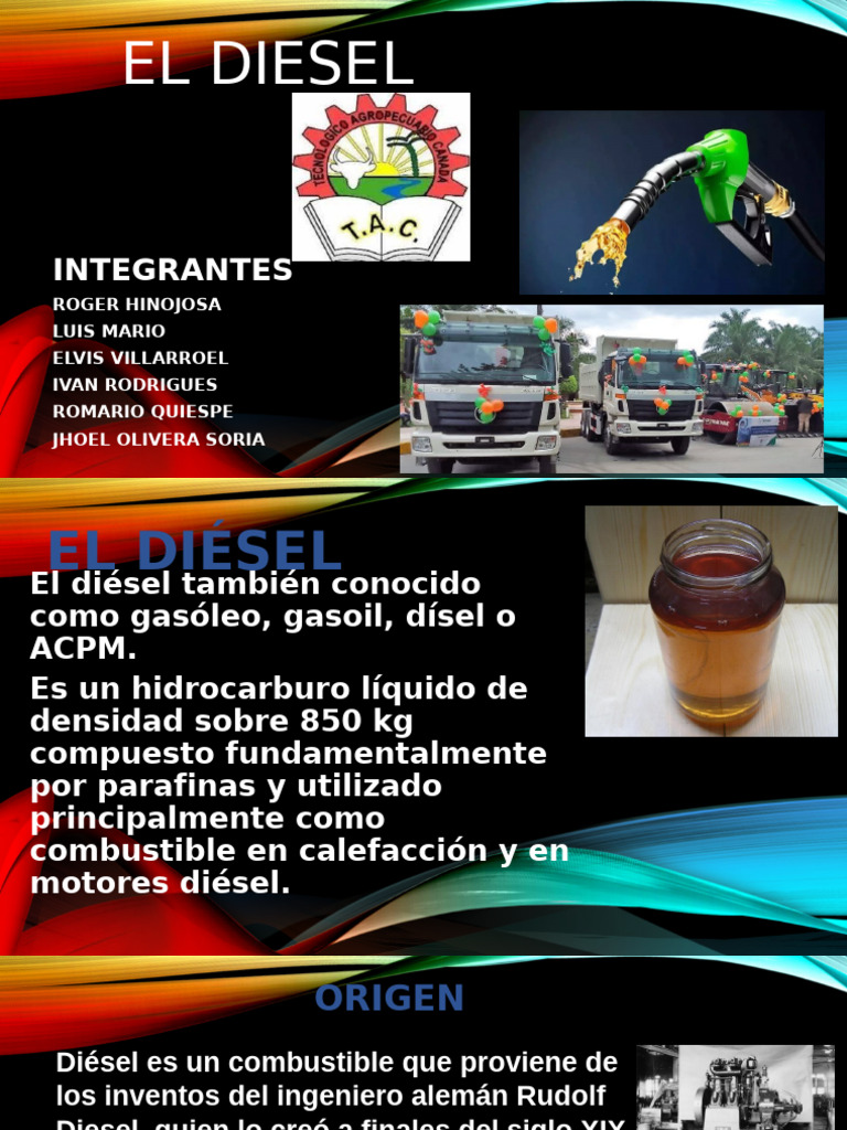 Qué es el diésel y sus características | PDF | Combustible diesel ...