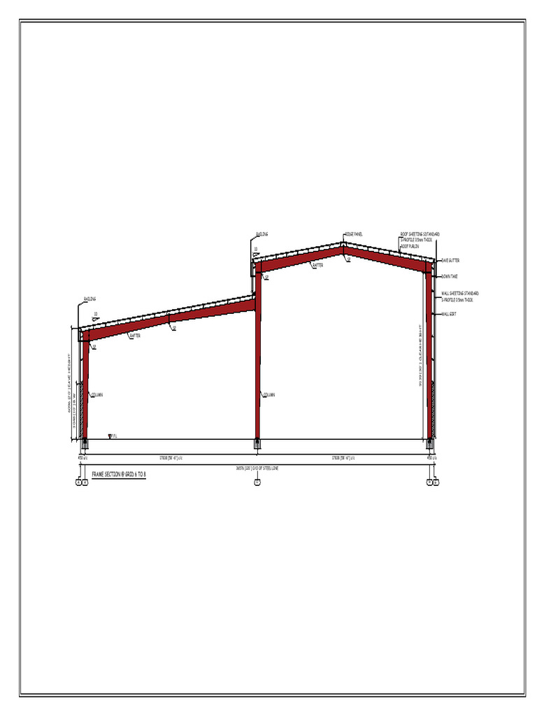 Frame Section | PDF | Building Engineering | Architectural Design