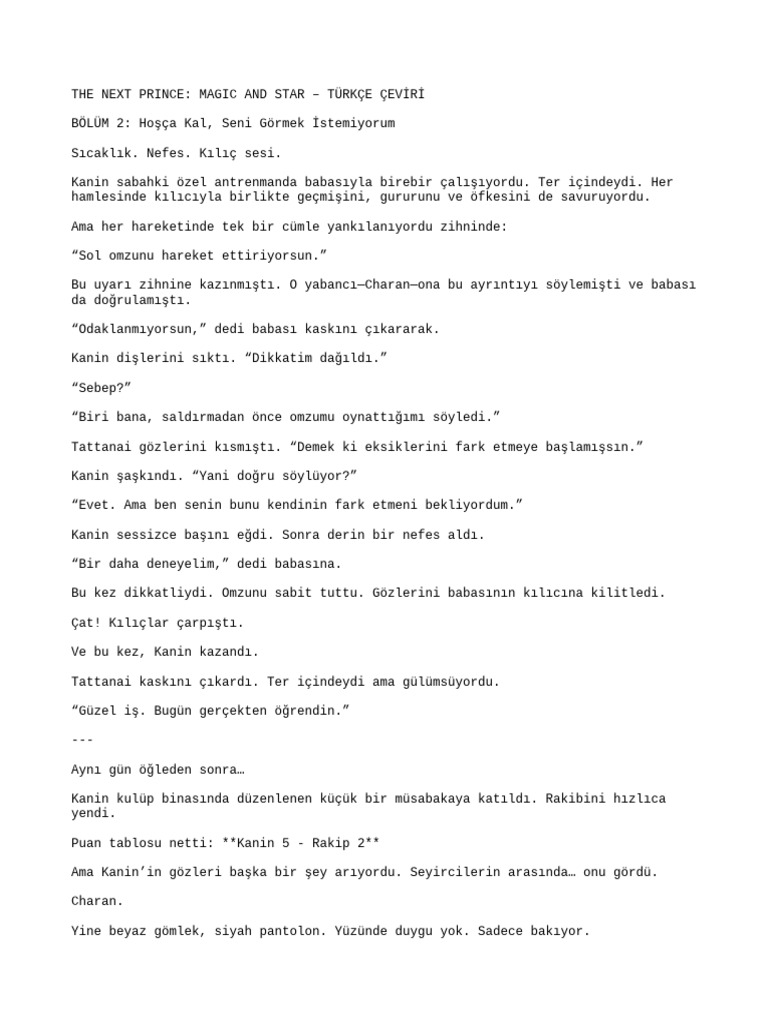 The Next Prince Bolum 2 Turkce Ceviri | PDF