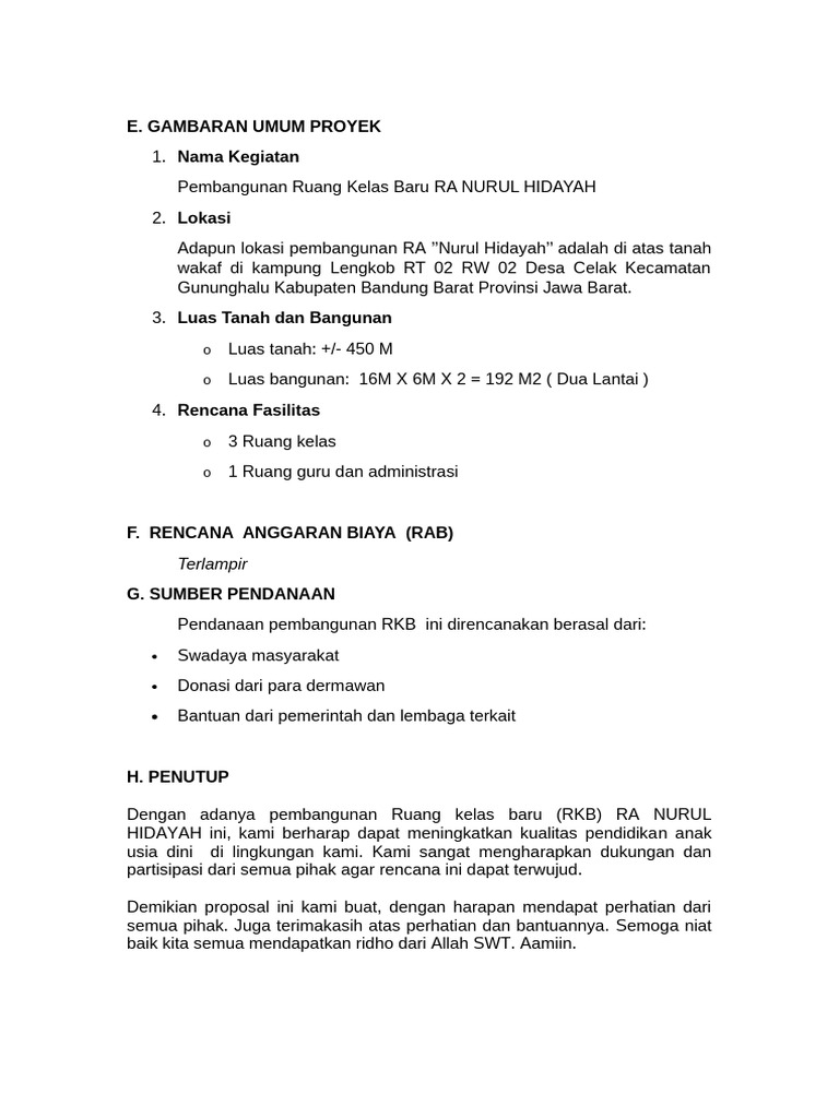 Gambaran Umum Proyek | PDF