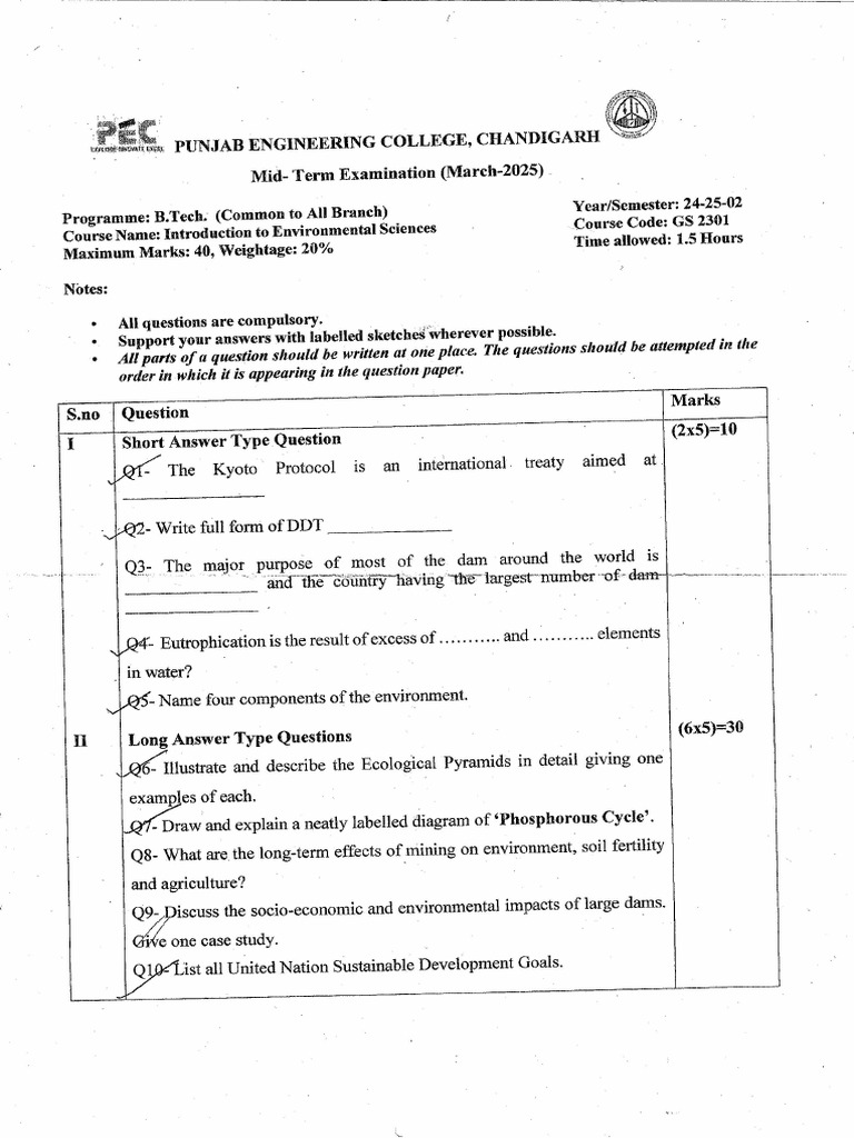 Evs Mid Sem Pdf