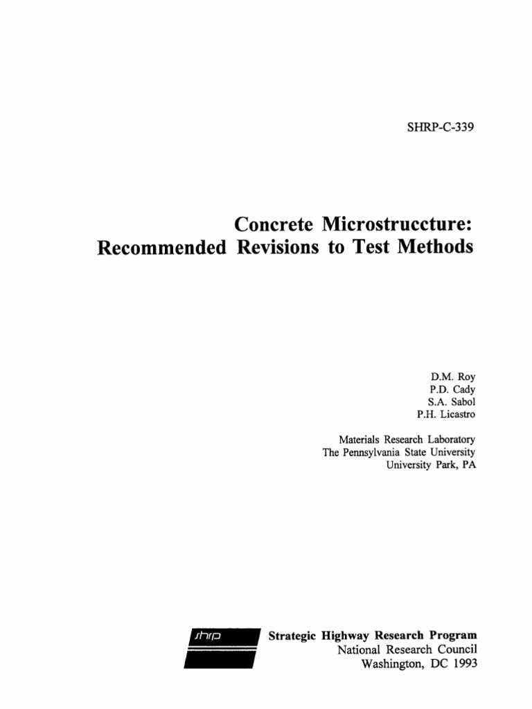 Astm C1074 | PDF | Specification (Technical Standard) | Concrete