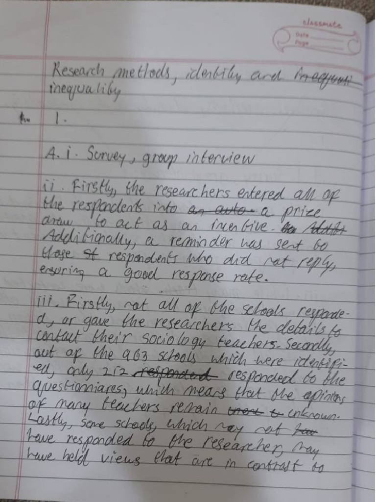 Research Methods, Identity and Inequality | PDF