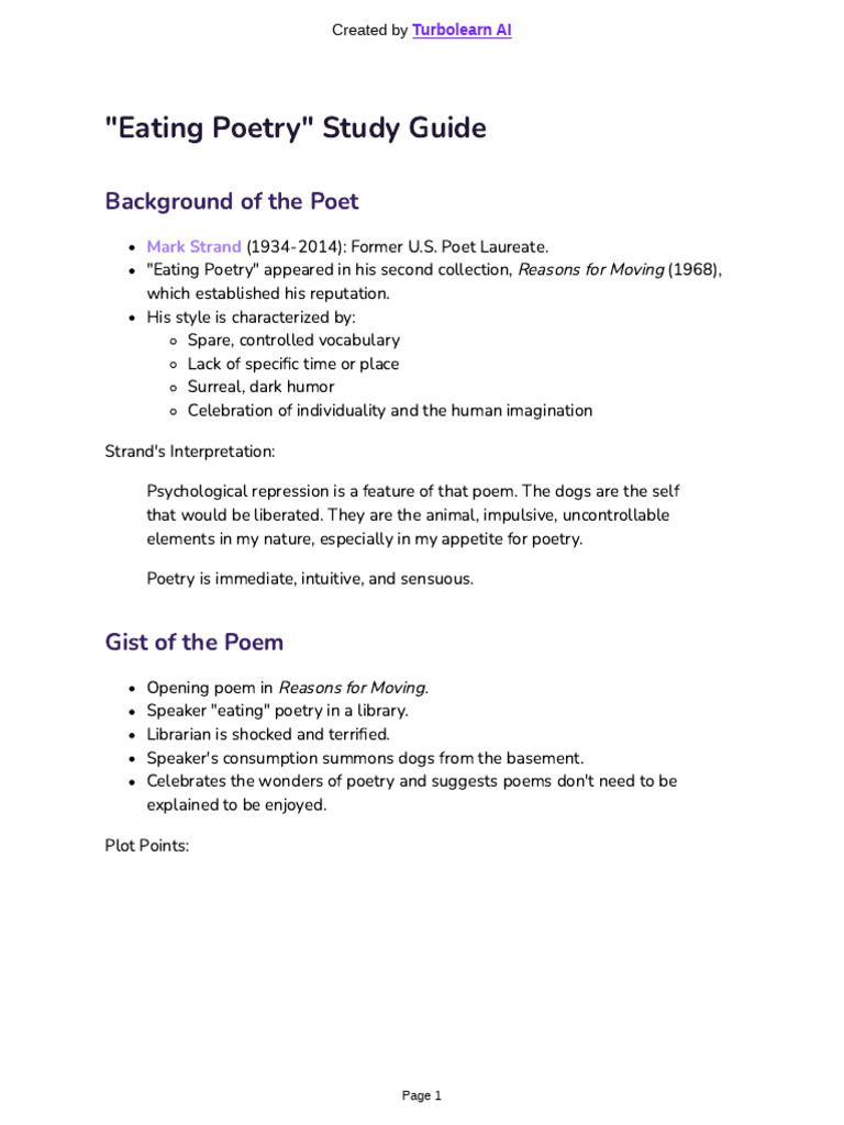 TL Eating Poetry - 250609 - 165324 | PDF | Poetry