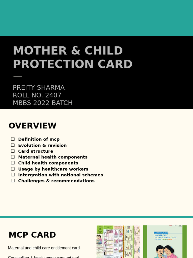 MCP Card PSM (Preity Sharma) | PDF | Public Health | Health Care