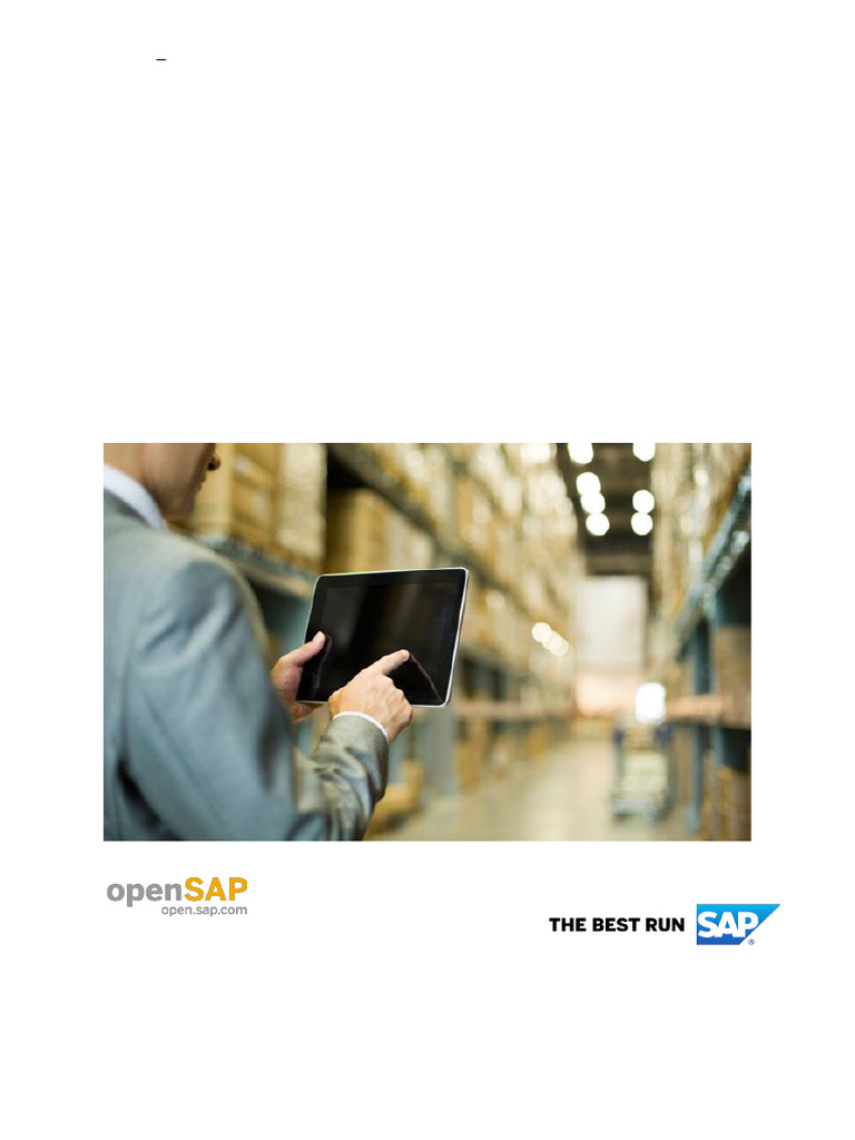 OpenSAP s4h26 Hands On Exercise Material Part 2 | PDF | Warehouse | Specification (Technical ...