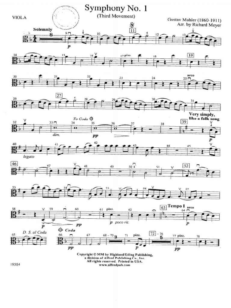 Mahler Viola | PDF