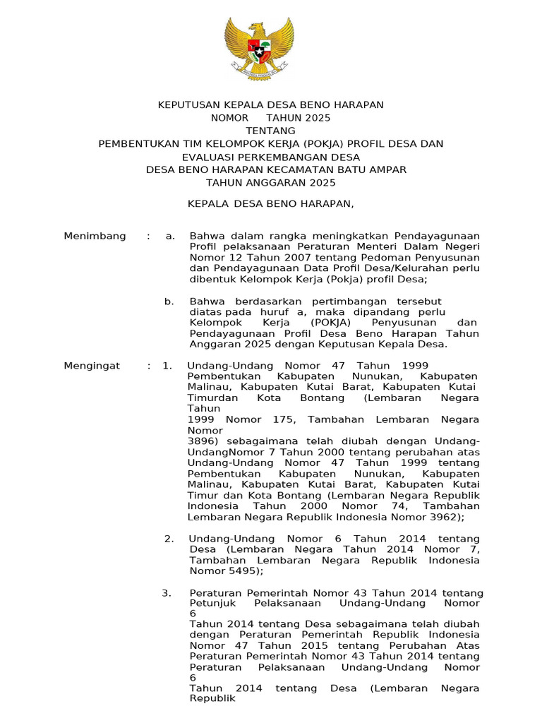 SK Pokja Prodeskel & Epdeskel | PDF