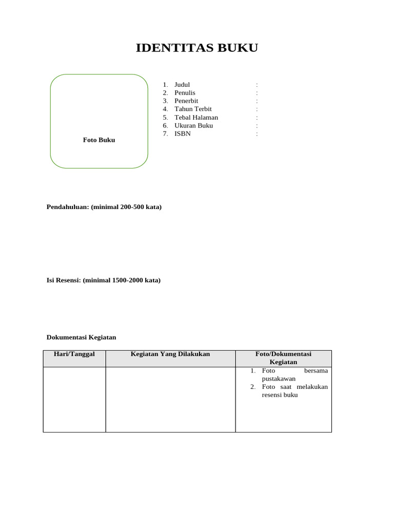Identitas Buku Resensi | PDF