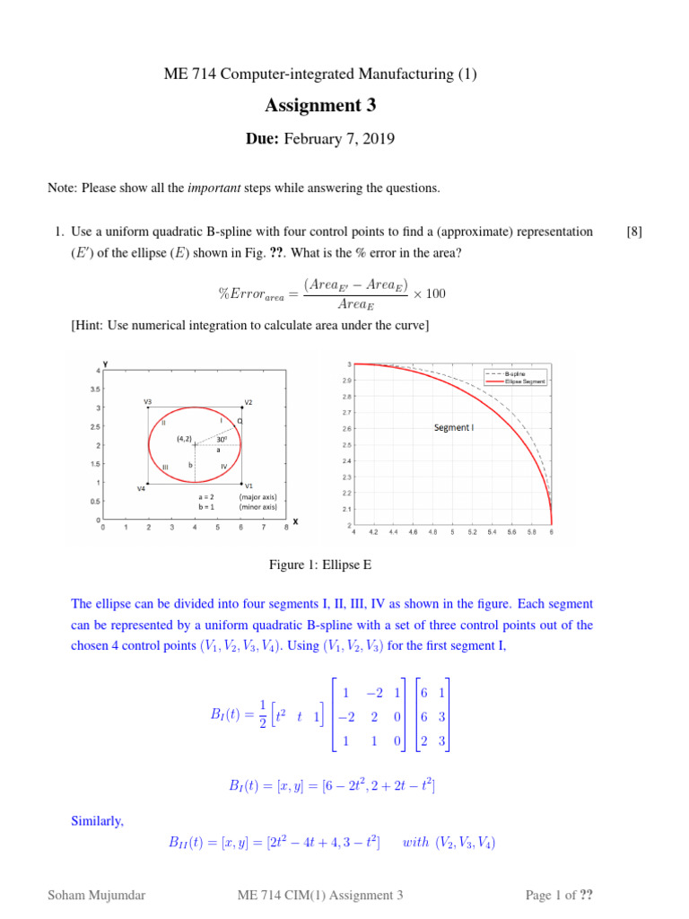Assignment3 Solution | PDF | Ellipse | Area