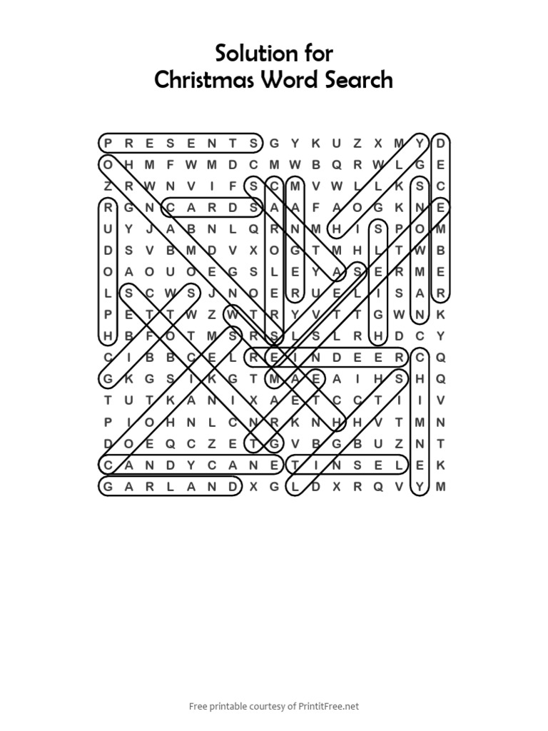 Sopa de Letras Navideña Gratis | PDF