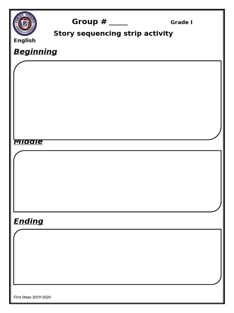 Act Template of Story Strip Sequ (Grade I) | PDF