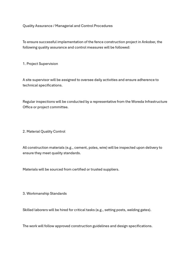 Quality Assurance | PDF