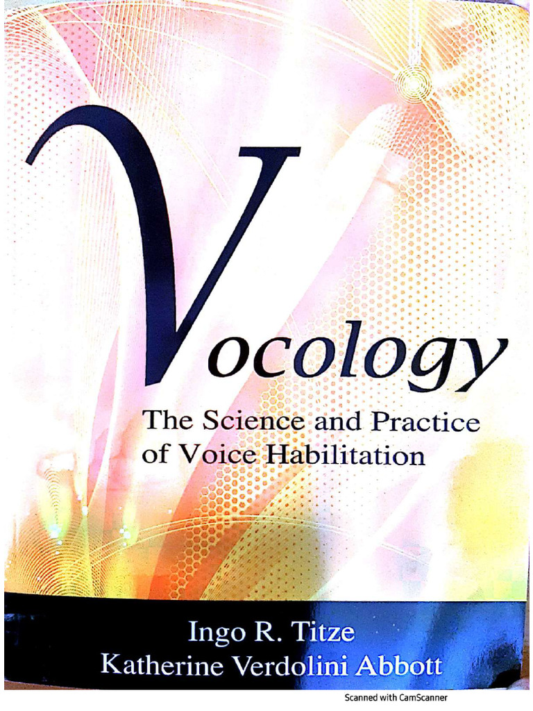Vocology Book | PDF