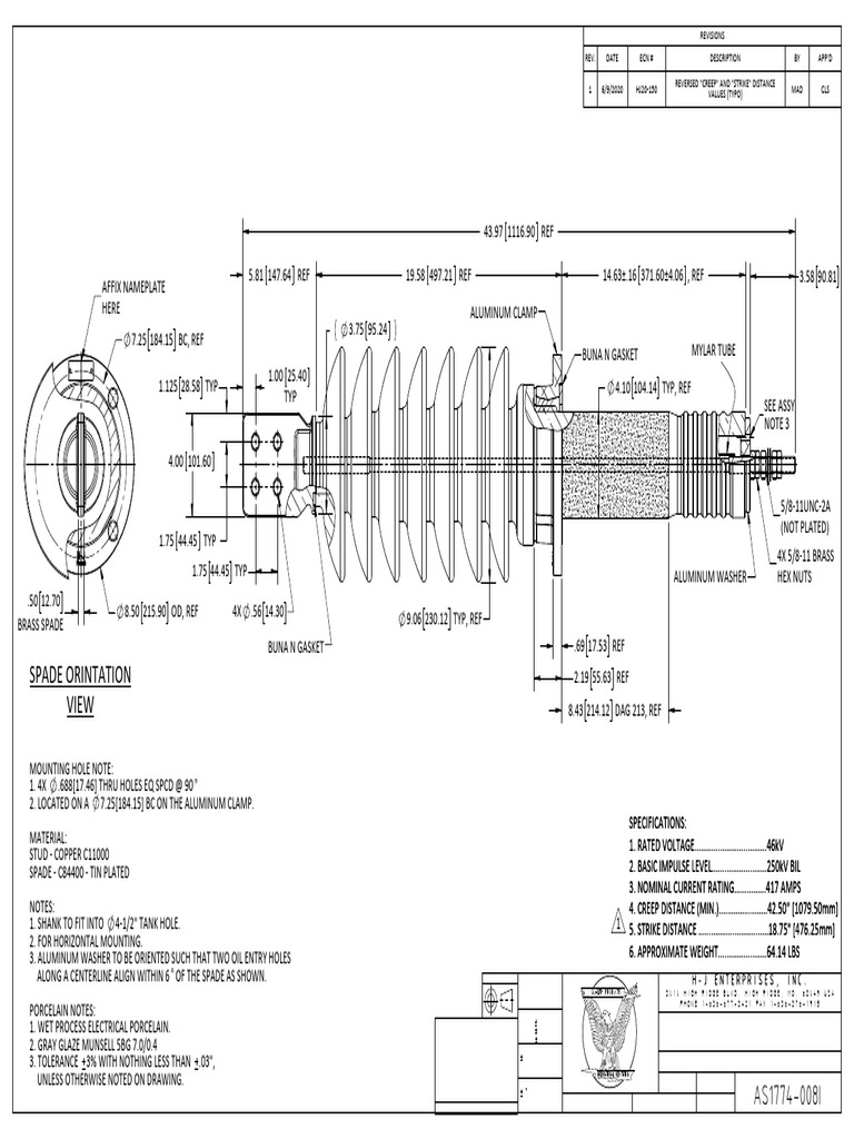 46kv 200bil AS1774-008I | PDF | Electricity