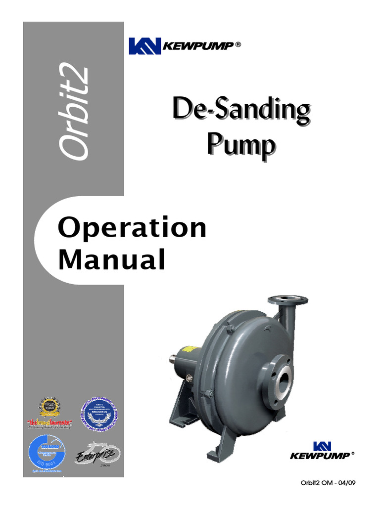 Orbit2 Pump Operation Manual | PDF | Pump | Valve