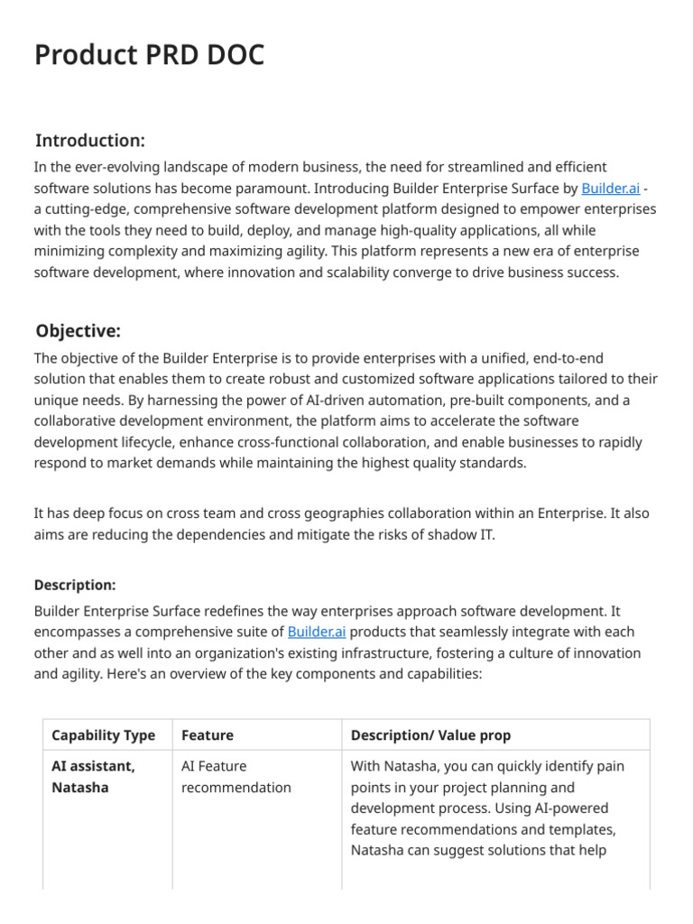 Product PRD DOC-2025061017245055 | PDF | Mobile App | Artificial ...