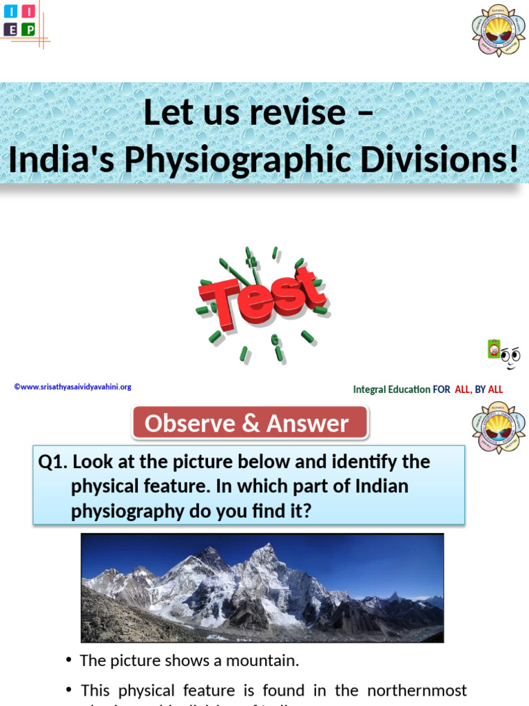 India's Physiographic Divisions Overview | PDF | Geomorphology ...