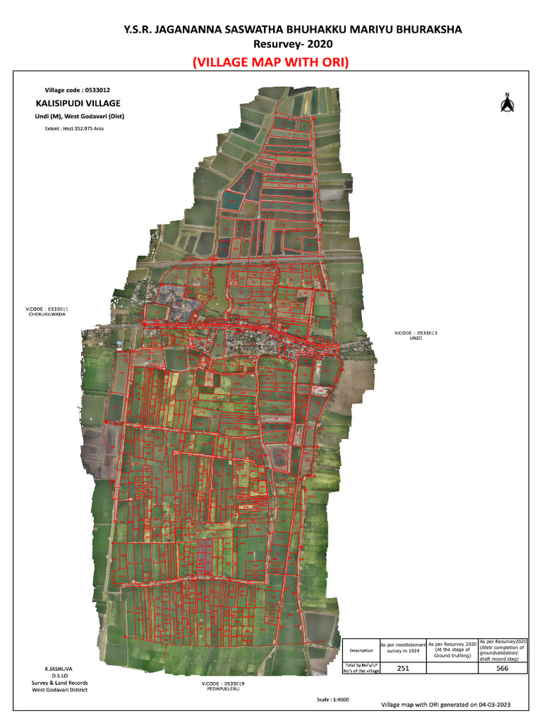 Kalisipudi Village Map With ORI | PDF