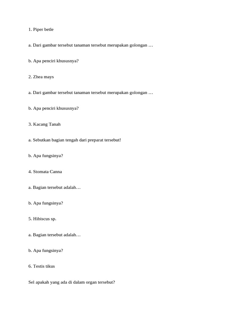 Soal OSCEP Biosel | PDF
