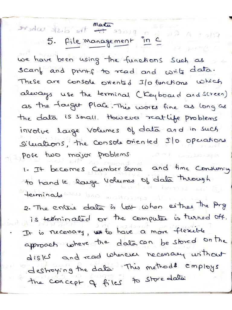 Unit-5 File Management | PDF