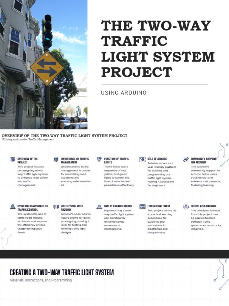 The Two-Way Traffic Light System Project | PDF