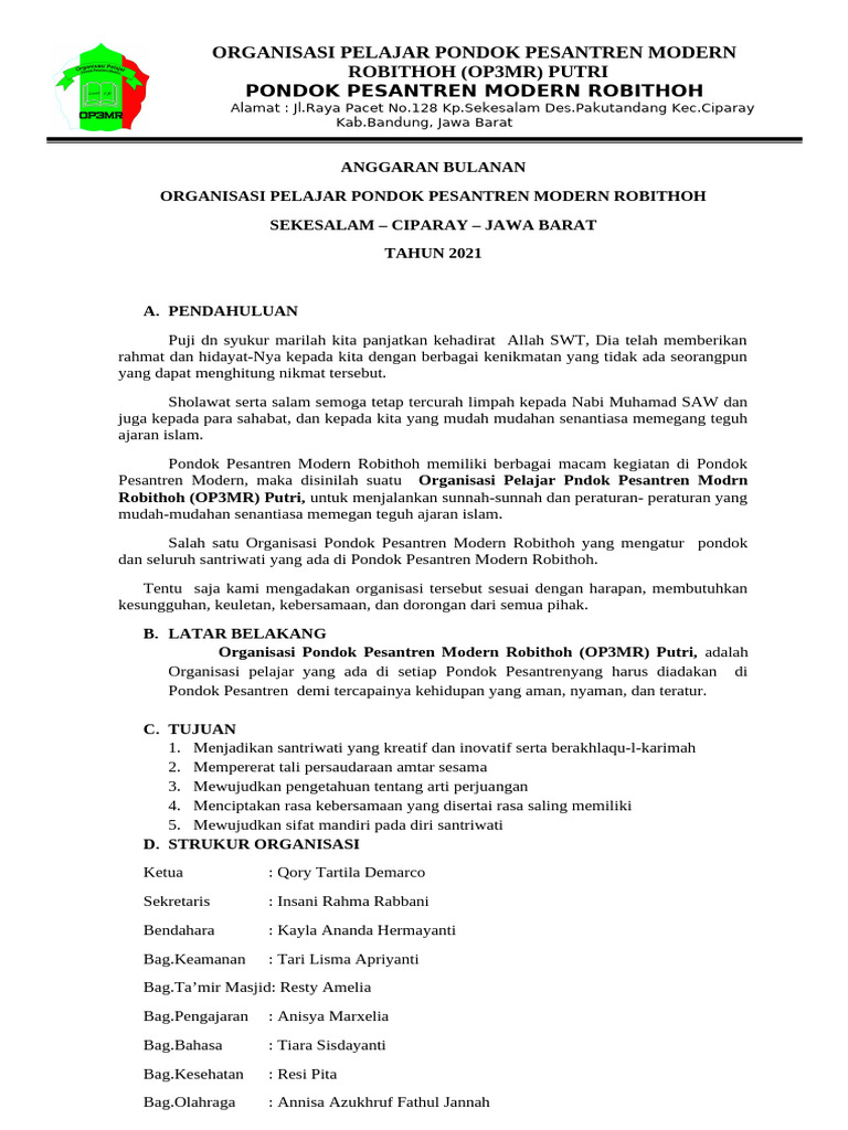 Proposal Mukim | PDF