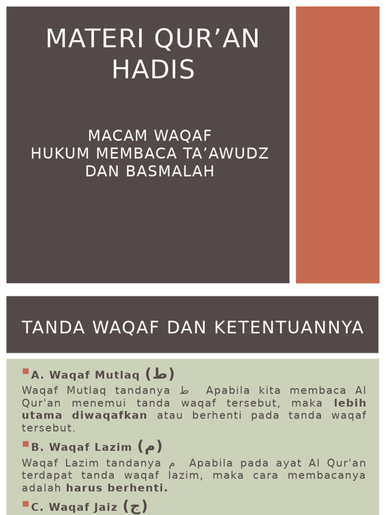 Materi Waqaf | PDF