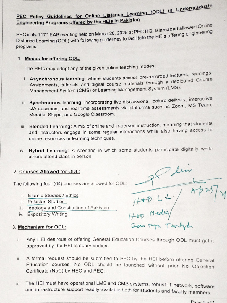 Odl Ug Eng Programs | PDF