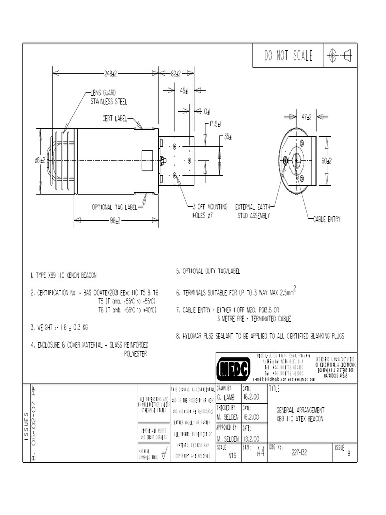 Schematic en MEDC XB9 Beacon Ex D 227 132 | PDF