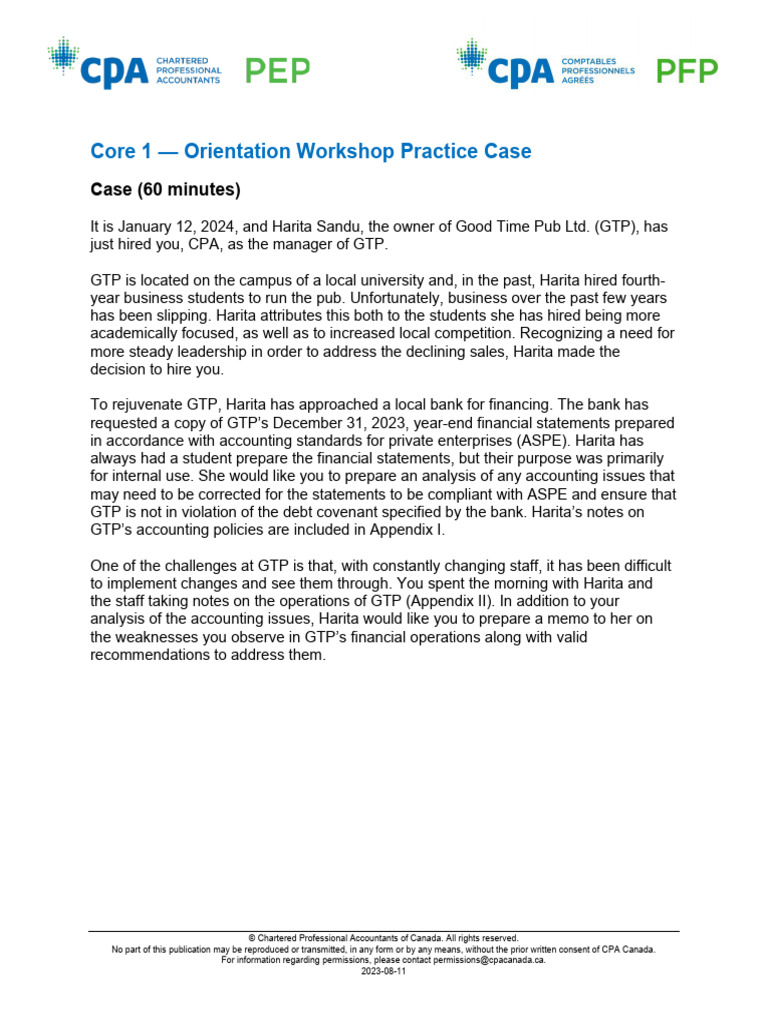 CO1 2401E OW - Activity10.case | PDF | Business | Economies