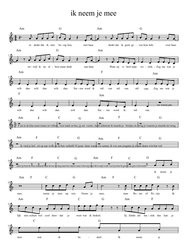 Ik Neem Je Mee | PDF
