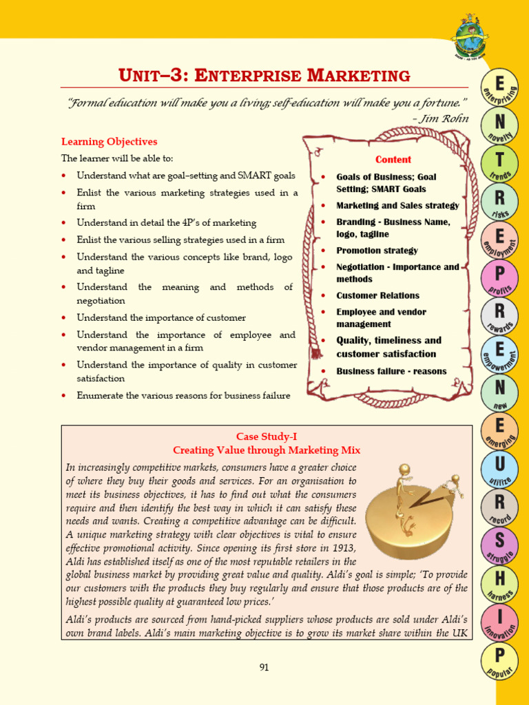 Unit 3 - Class 12 Entrepreneurship | PDF | Marketing | Pricing