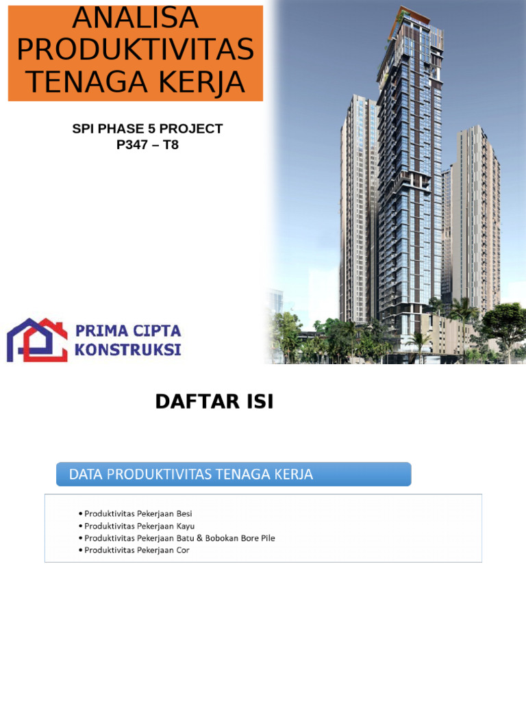 Analisa Produktivitas Tenaga Kerja | PDF