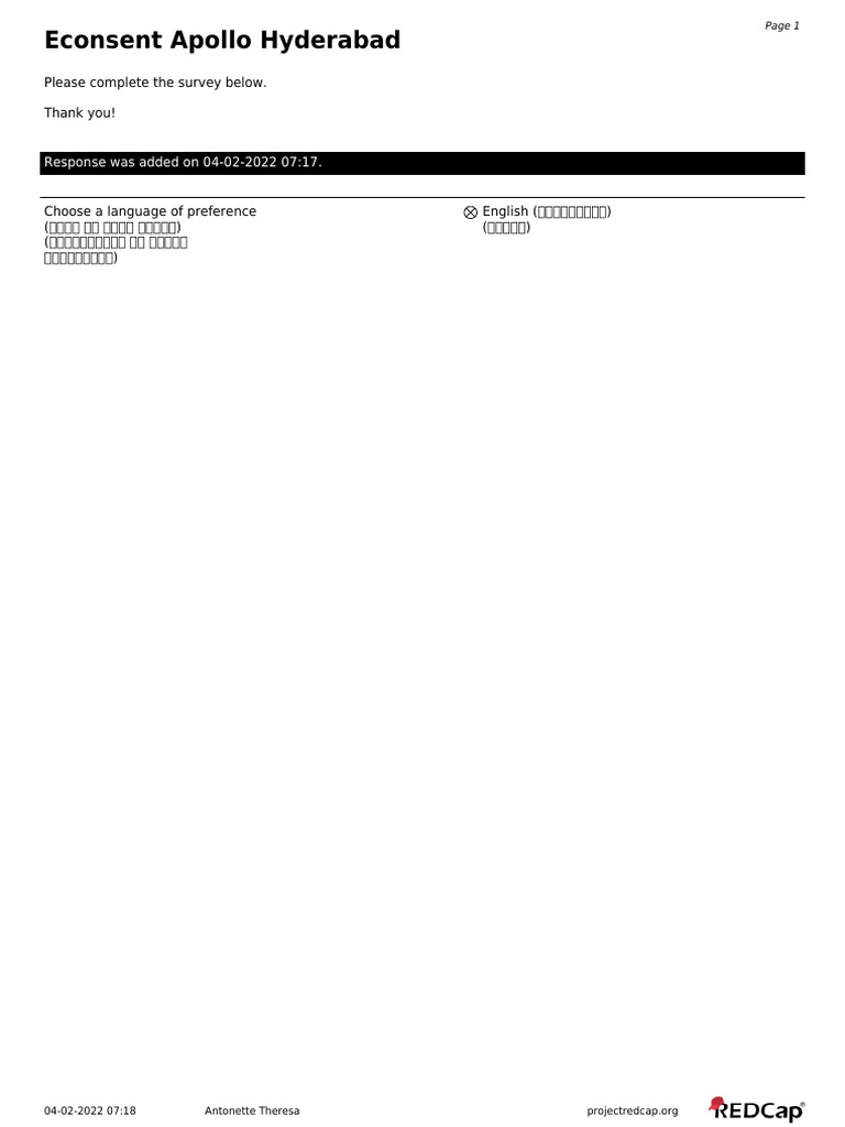 EconsentApolloHyderabad Econse 2022-02-04 0718 | PDF