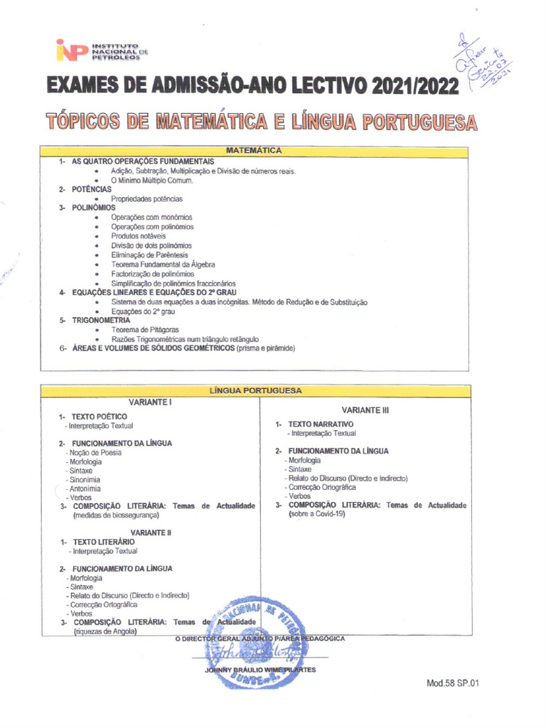 SCAN0017 Topicos para o Exame | PDF