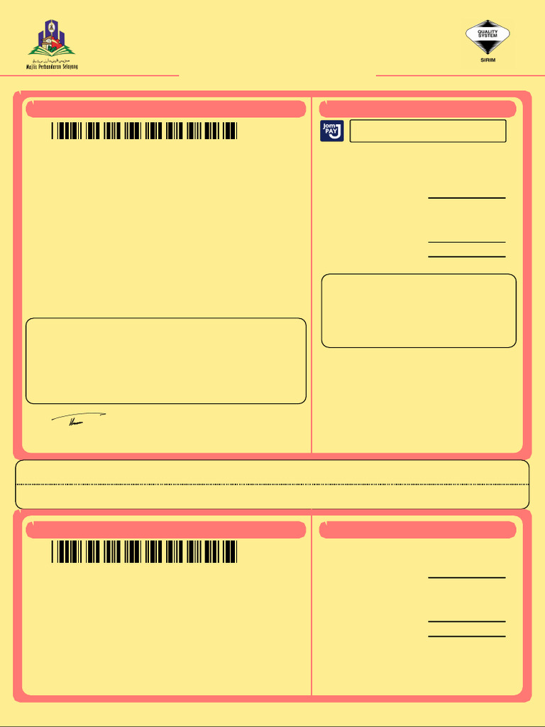 Bil Cukai Taksiran | PDF