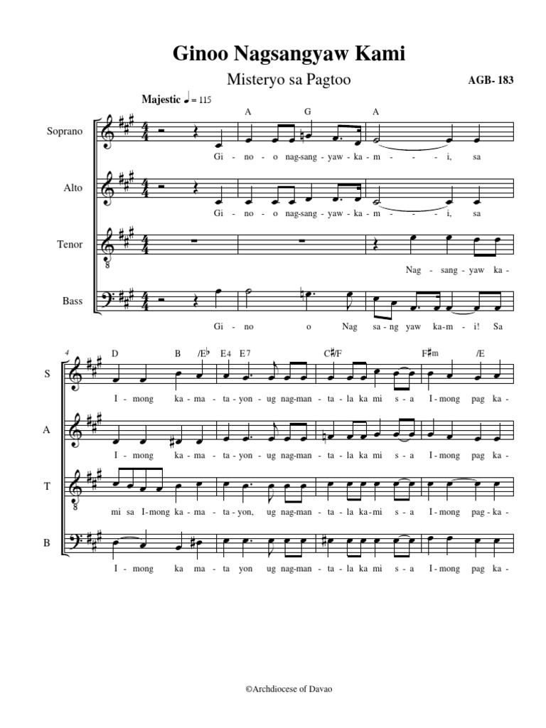 06 - Ginoo, Nagsangyaw Kami | PDF