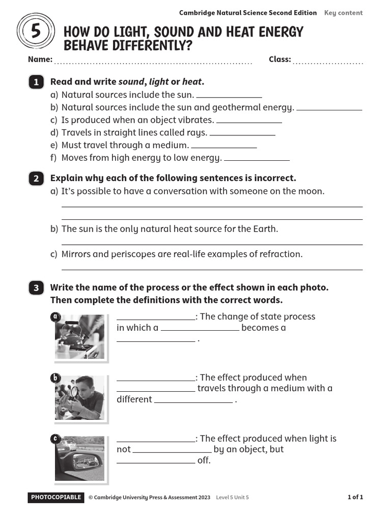 NS2e L5 U05 Content Revision Worksheet | PDF